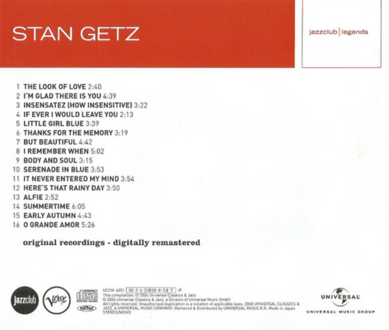 Stan Getz - Body and Soul (CD, Japanese Edition) – AudioSoundMusic