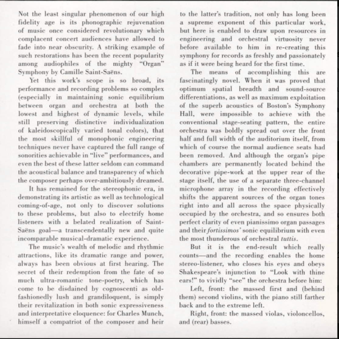 Saint-Saens - Symphony No.3 - Charles Munch (Hybrid SACD) – AudioSoundMusic