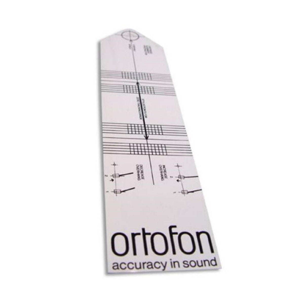 ORTOFON CARTRIDGE ALIGNMENT PROTRACTOR – AudioSoundMusic